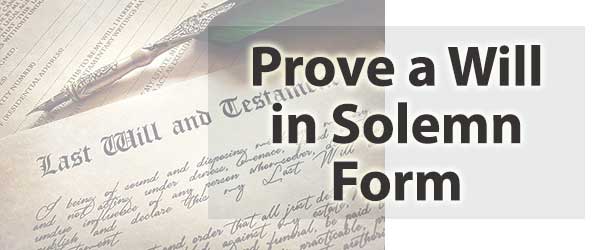 What Does it Mean to “Prove” a Will in Solemn Form? 🍁| Canada Legal Aid